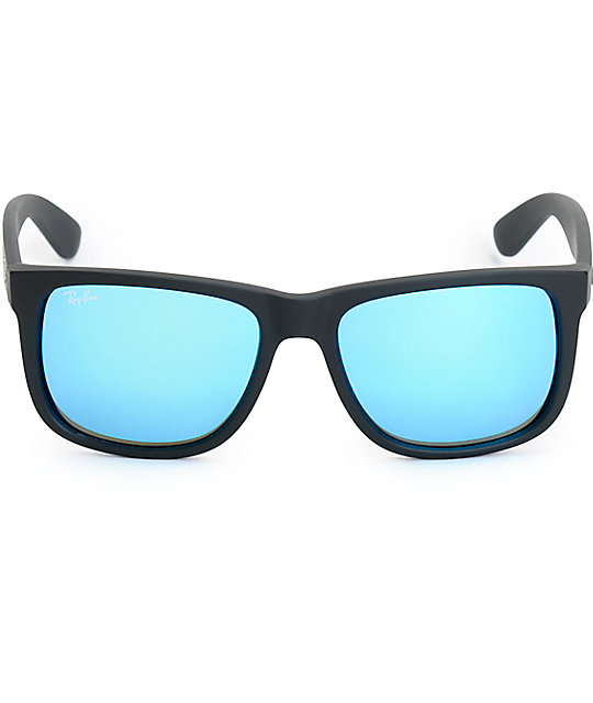 Ray Ban Justin Blue Mirror Sunglasses Zumiez