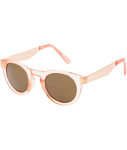 Rounded Cat Eye Pepper Pink Sunglasses Zumiez