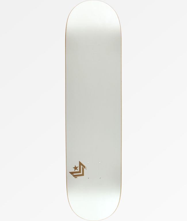 Mini Logo Chevron White 8.0" Skateboard Deck - Mini Logo Skate Accessories