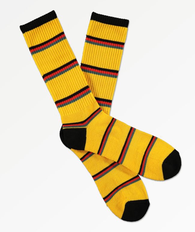 Zine Tried Fushion Black & Tomato Crew Socks - Zine