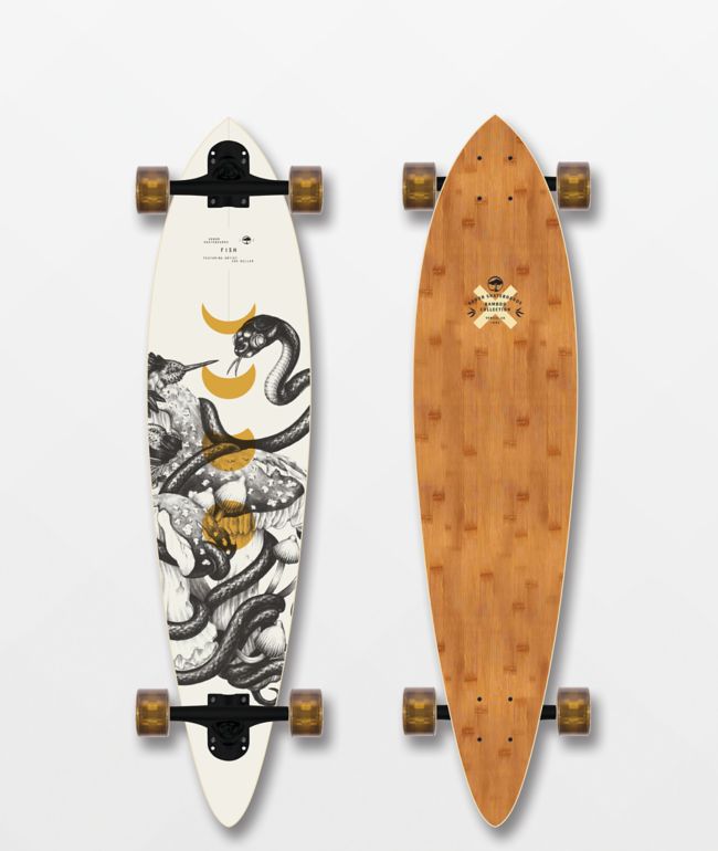Arbor Fish 37" Bamboo Longboard Complete 2021