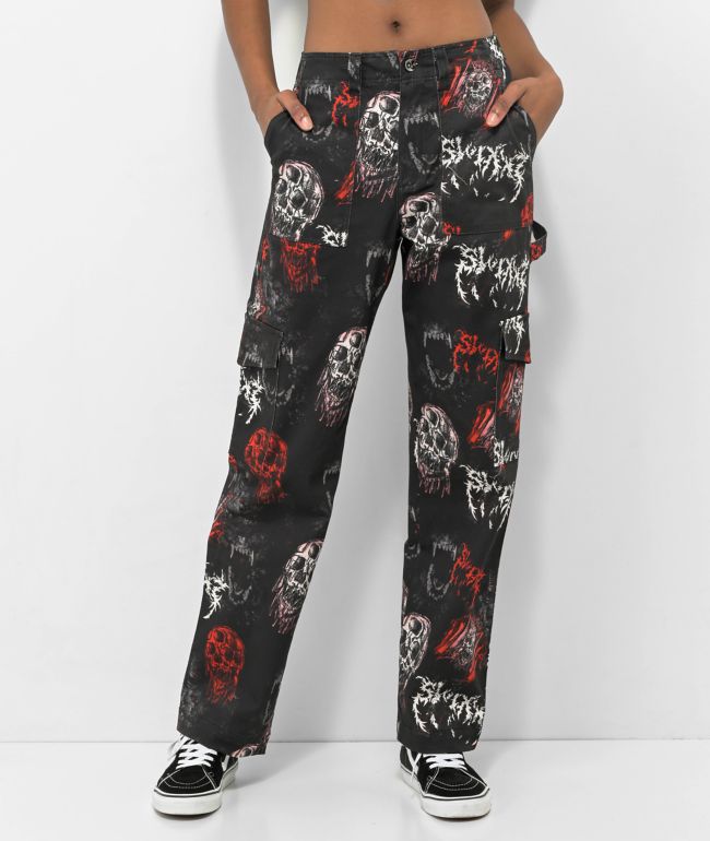 Broken Promises x Happy Bunny Focus On Me White Cargo Pants | Zumiez