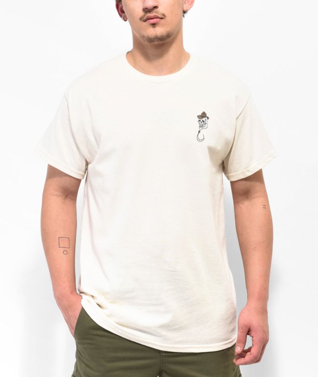 Empyre Skull Floral Tan T-Shirt | Zumiez