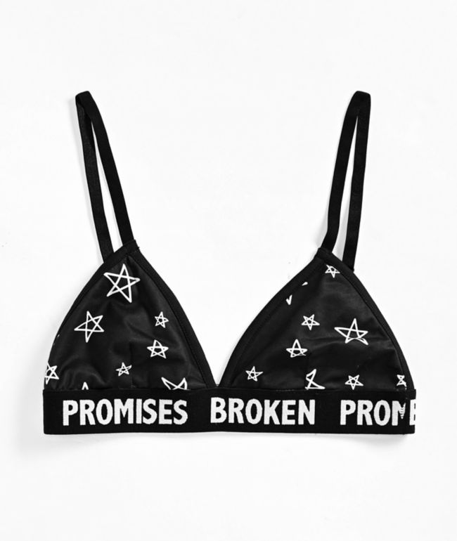 Broken Promises Sound Check Triangle Bralette | Zumiez