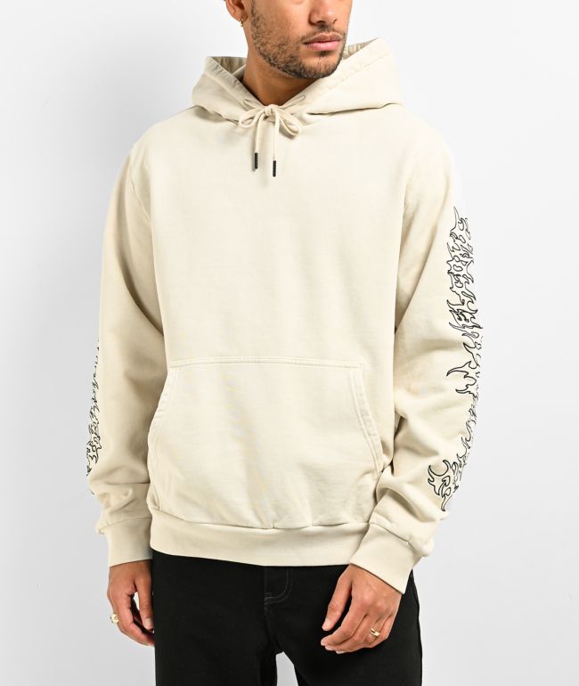 Welcome Cyber Embroidered Bone Hoodie | Zumiez