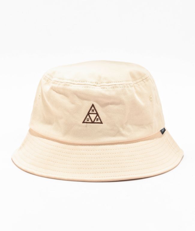 HUF Triple Triangle Set Natural Bucket Hat - HUF