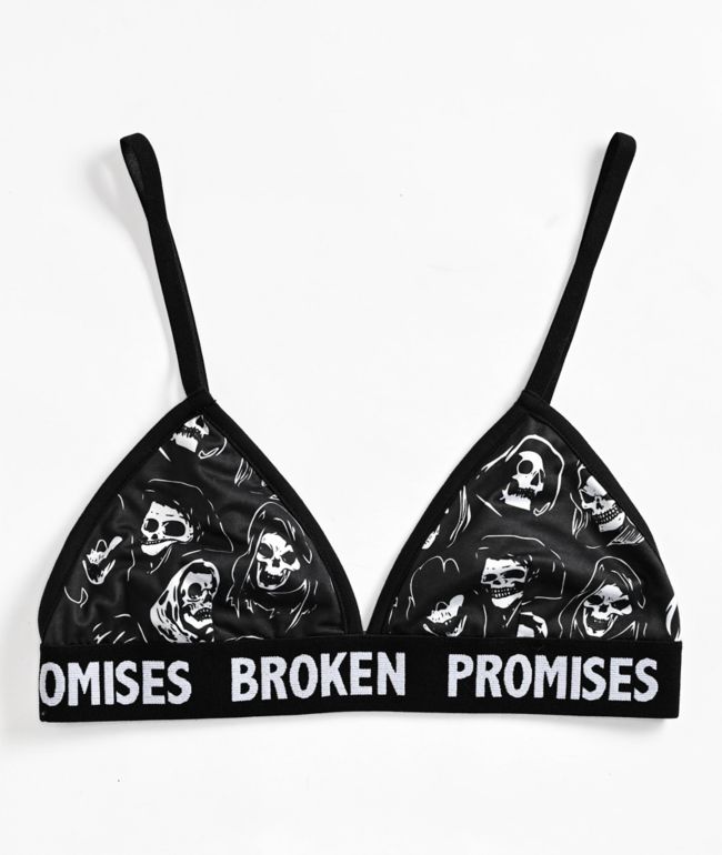 Broken Promises Sound Check Triangle Bralette | Zumiez