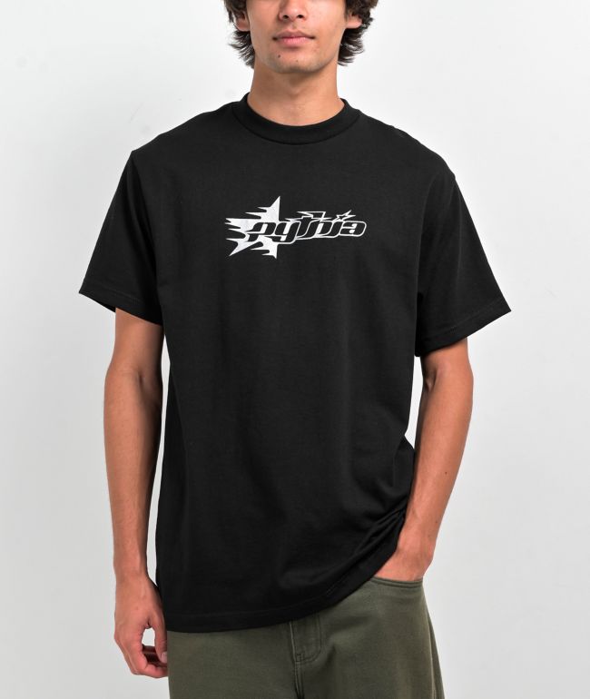 Pythia Metallic Logo Black T-Shirt | Zumiez
