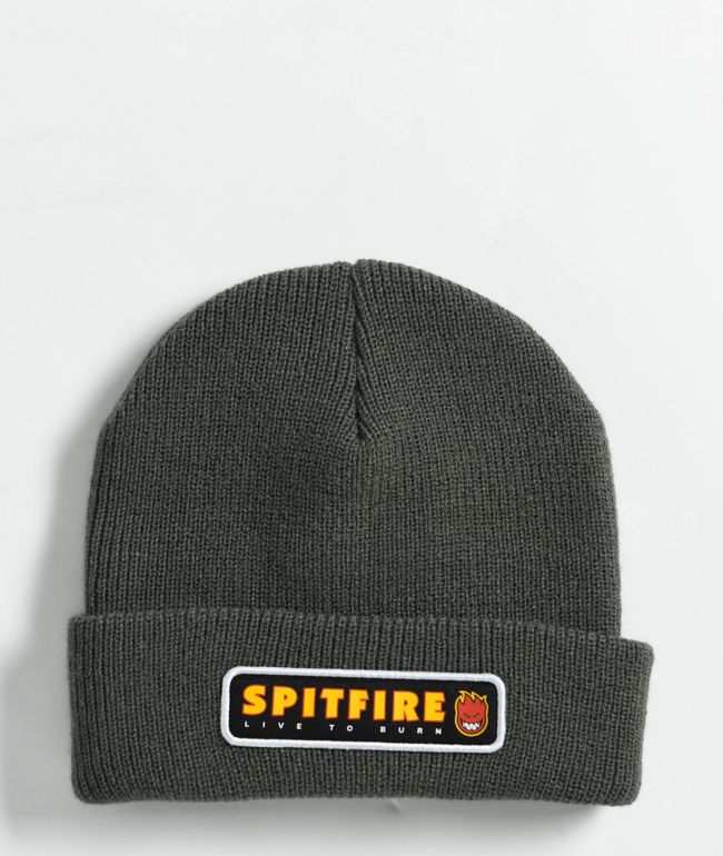 Spitfire Live To Burn Black Beanie | Zumiez