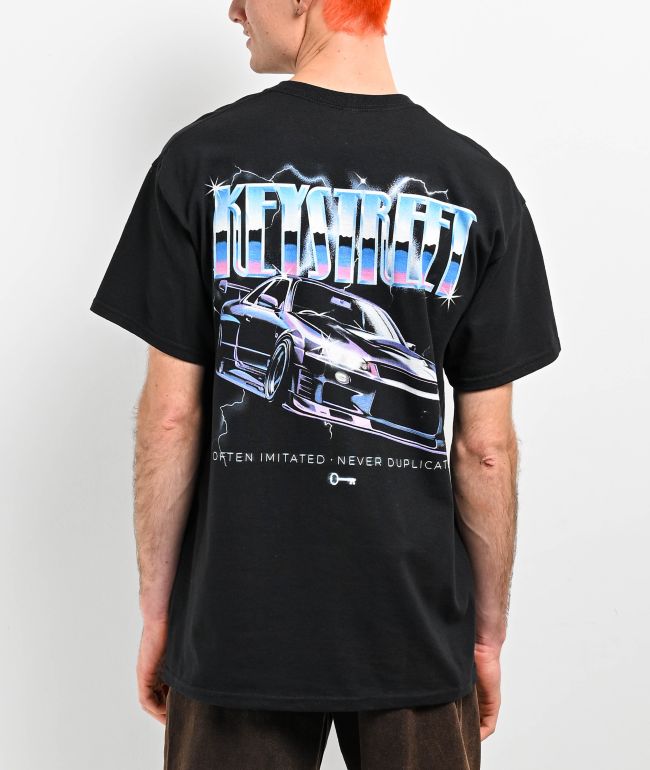 Key Street Airbrushed Black T-Shirt