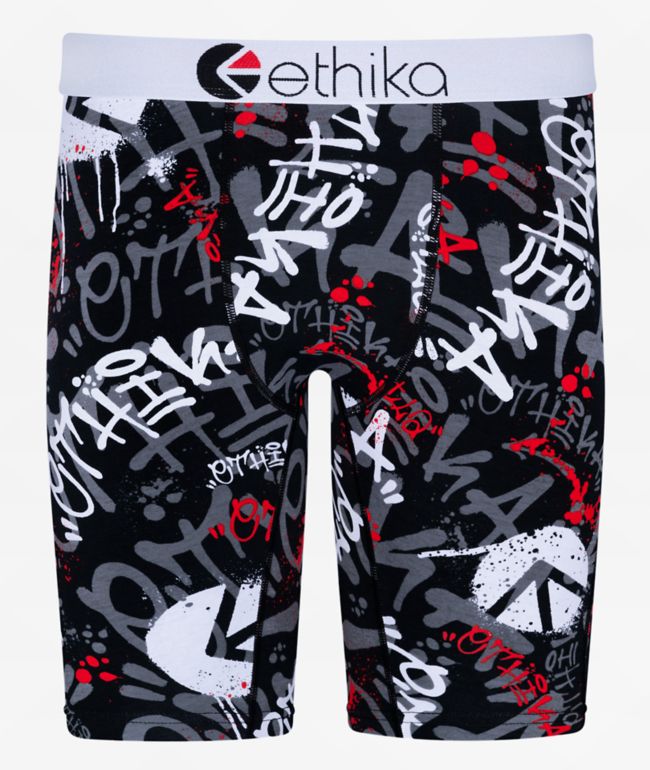 Ethika Fat Cap Black Boxer Briefs