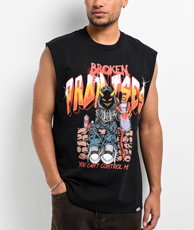 Broken Promises Widows Peak Black Tank Top | Zumiez