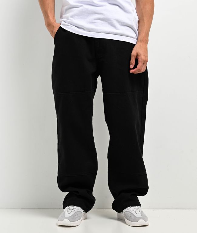 Dickies Loose Fit Black Double Knee Work Pants | Zumiez Dickies Loose Fit Black Double Knee Work Pants | Zumiez