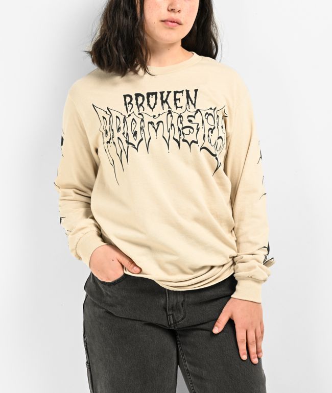 Broken Promises Arachnid Sand Long Sleeve T-Shirt - Broken Promises