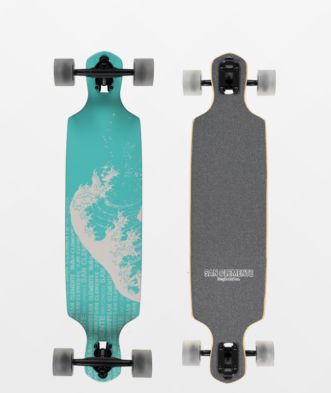 San Clemente Tiger Lilly Pintail 34" Longboard Complete | Zumiez