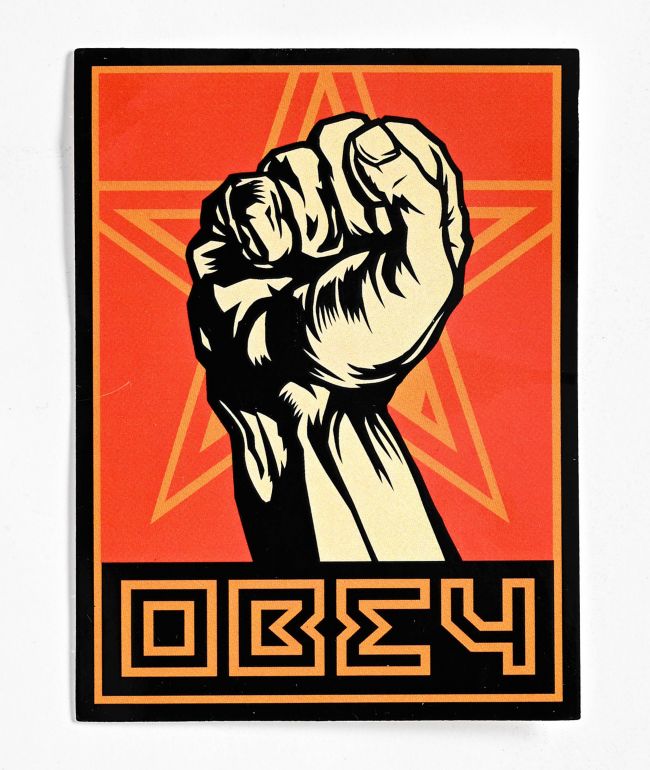 Obey Make Art Not War Sticker | Zumiez