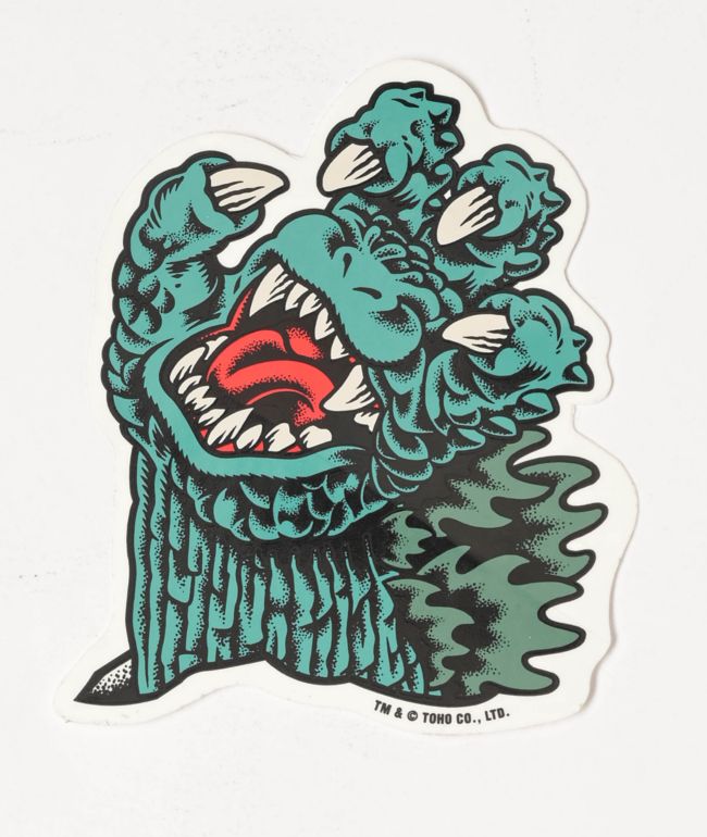 Santa Cruz x Godzilla Shin Hand Sticker | Zumiez