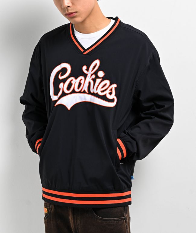 Cookies Bases Loaded Black & Orange Varsity Jacket | Zumiez