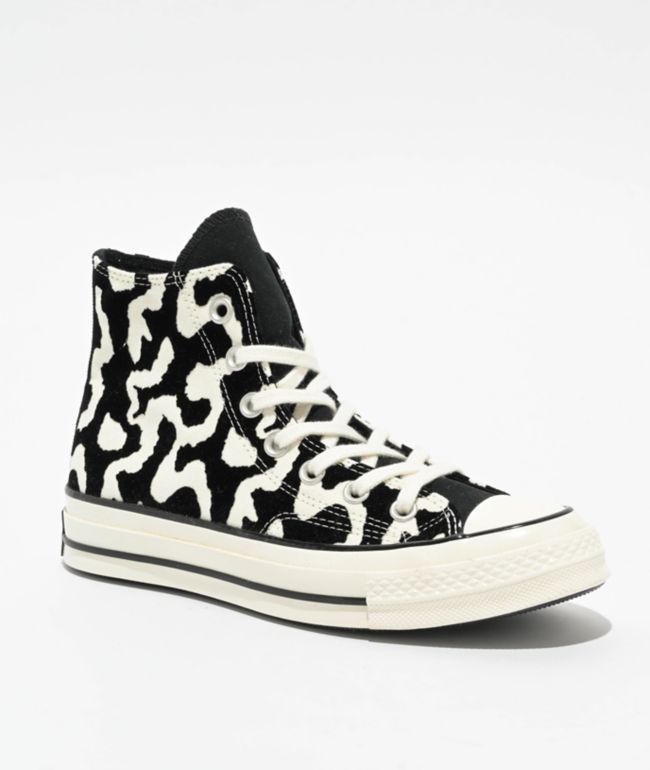 Converse Chuck 70 Lavish Leopard Black & Egret High Top Shoes - Converse