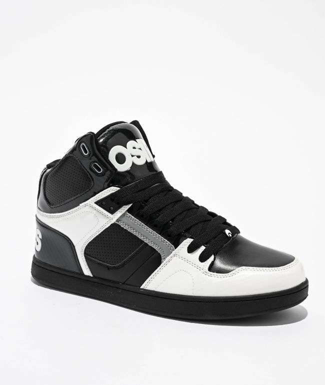 Osiris NYC 83 Black & White Skate Shoes - Osiris