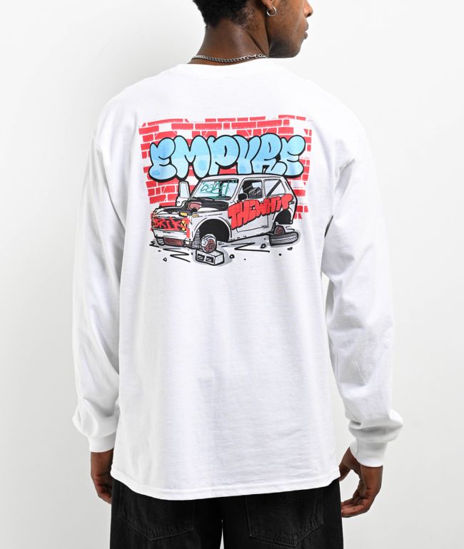 Empyre The Whip Long Sleeve White T-Shirt - Empyre