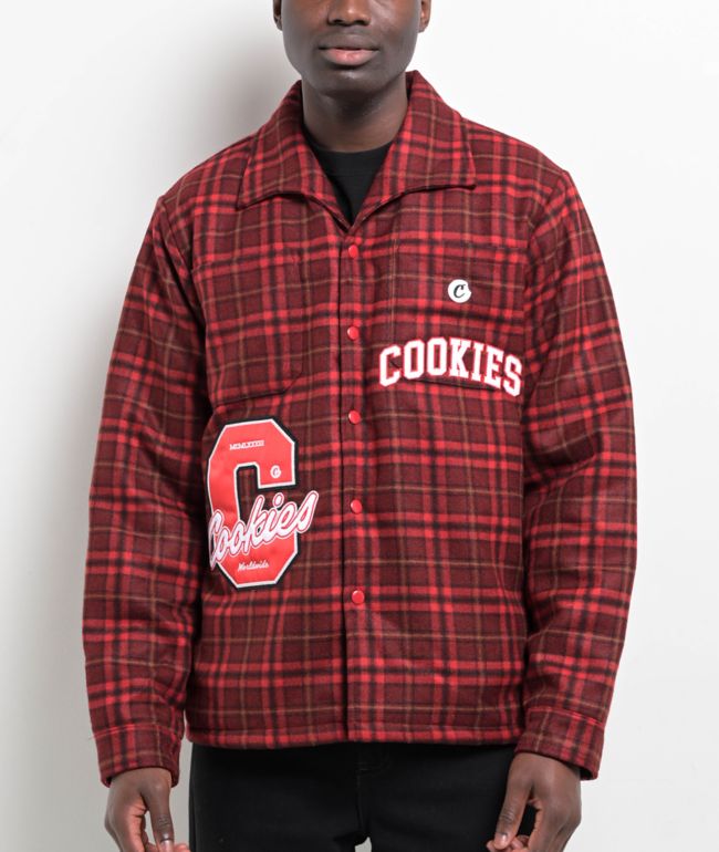 Cookies Cultivators Red Plaid Flannel Jacket - Cookies Clothing