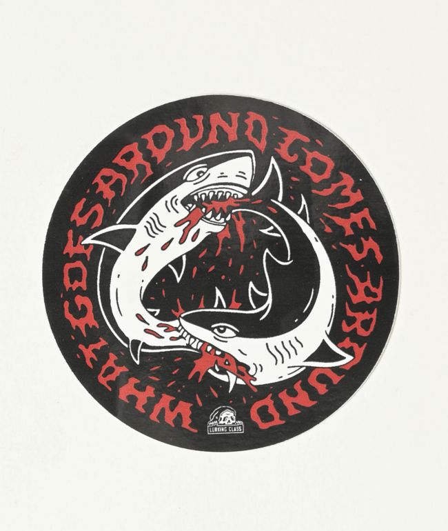 Lurking Class by Sketchy Tank Karma Sharks Sticker - Lurking Class by ...