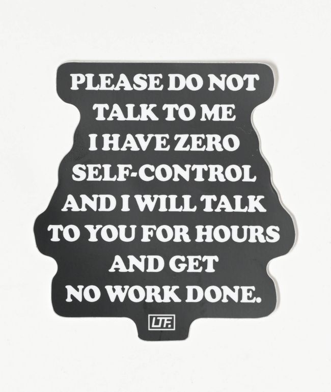 Learn To Forget Don't Talk To Me Sticker - LTF