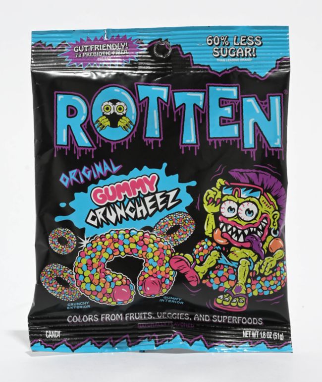 ROTTEN Sour Gummy Cruncheez | Zumiez