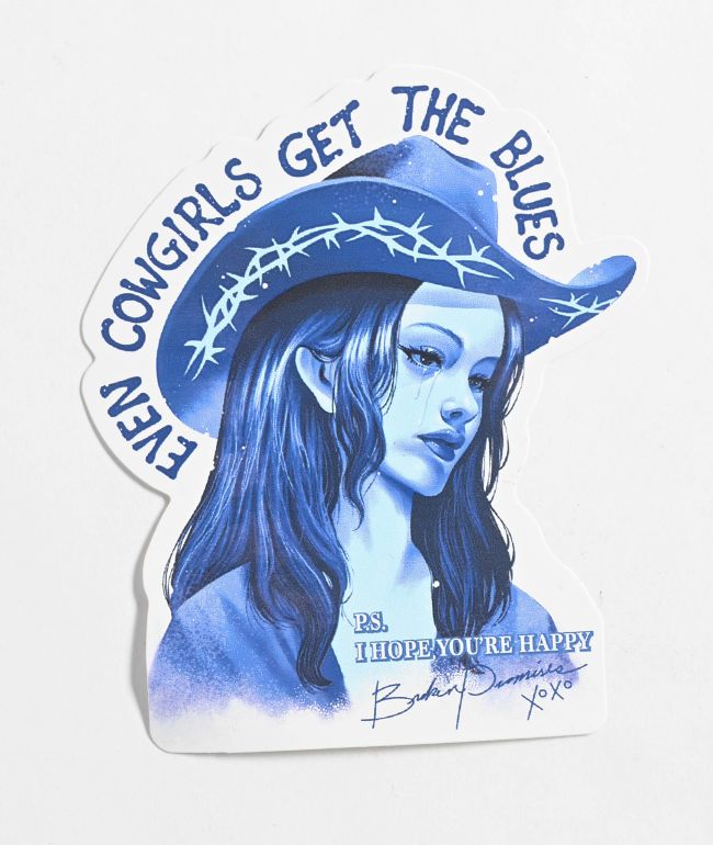 Broken Promises Cowgirl Sticker - Broken Promises