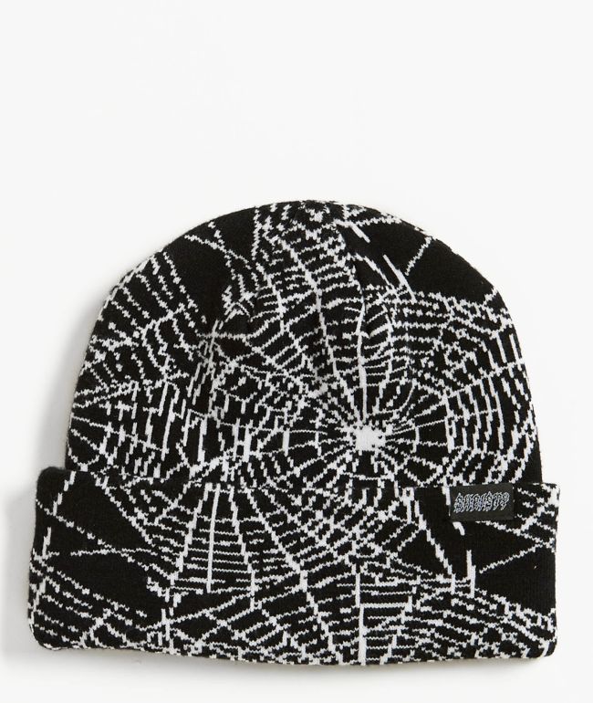 Sheisty Web Black Beanie | Zumiez