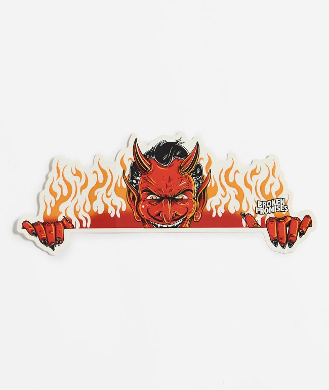 Broken Promises Peekaboo Jumbo Sticker - Broken Promises