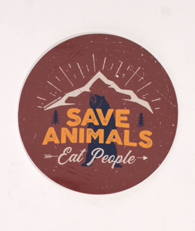 Save Animals Sticker