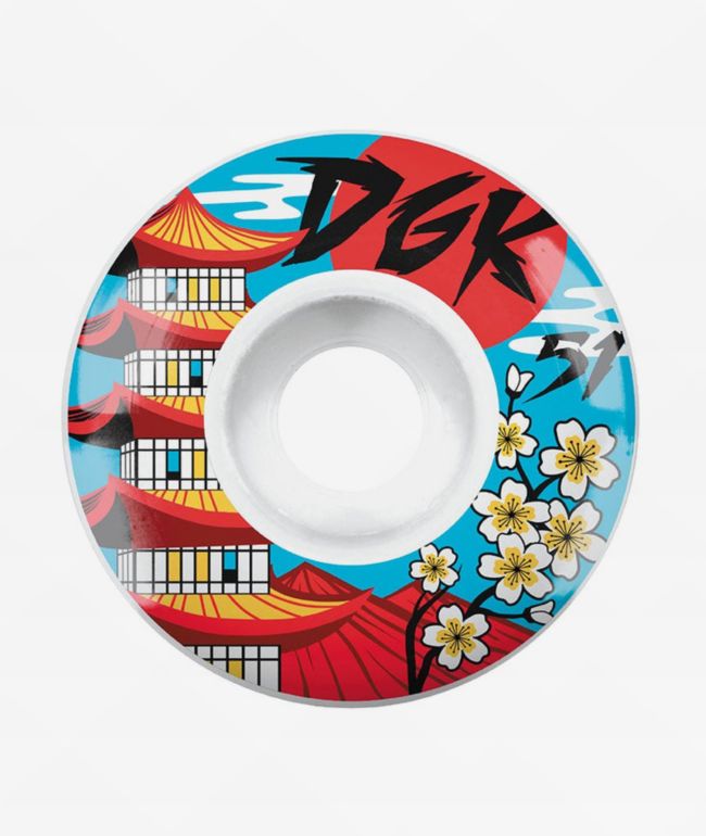 DGK Unity 51mm 101a White Skateboard Wheels - DGK