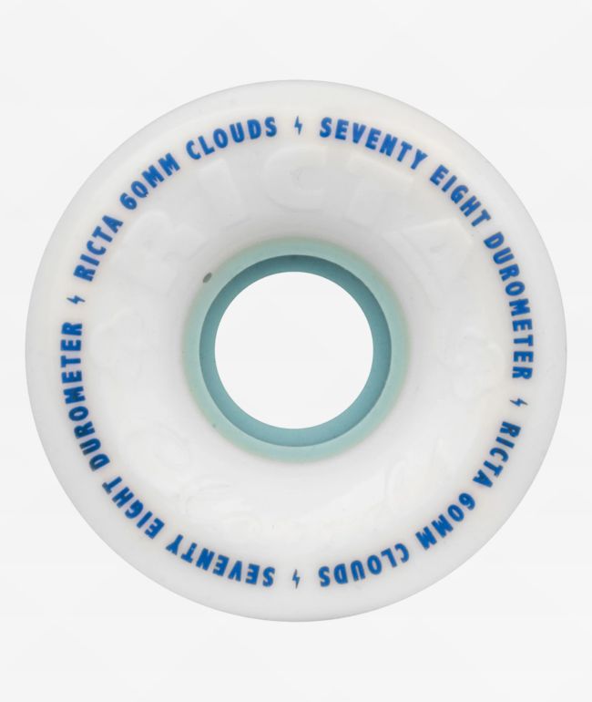 Ricta Clouds 54mm 92a White and Black Skateboard Wheels | Zumiez