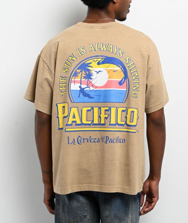 Modelo Pacifico Logo Off White T-Shirt | Zumiez