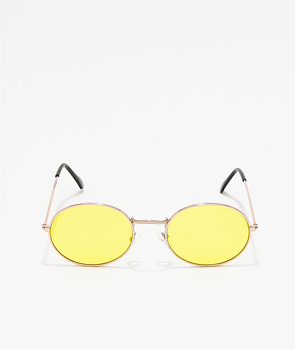 Kid Yellow Round Sunglasses | Zumiez