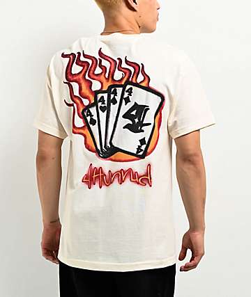 4Hunnid Skull Ties Charcoal T-Shirt | Zumiez