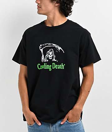 Crawling Death Comic Skull Black T-Shirt | Zumiez