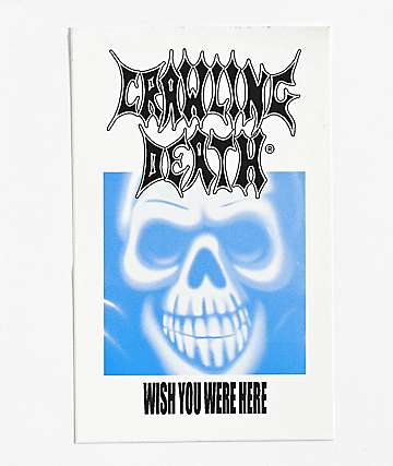 Crawling Death Barbed Logo Sticker | Zumiez
