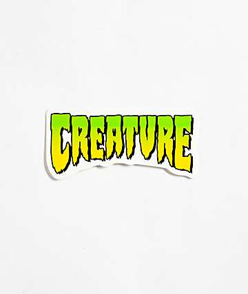 Creature Logo Navy Blue & Teal T-Shirt | Zumiez