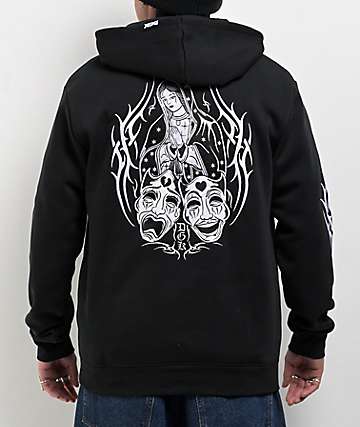 DGK Santa Maria Black & Red Varsity Jacket | Zumiez