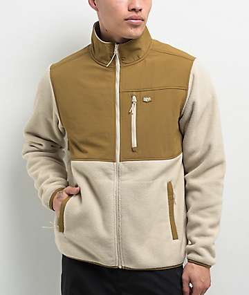 Dravus Condor Blue and Grey Sherpa Tech Fleece | Zumiez