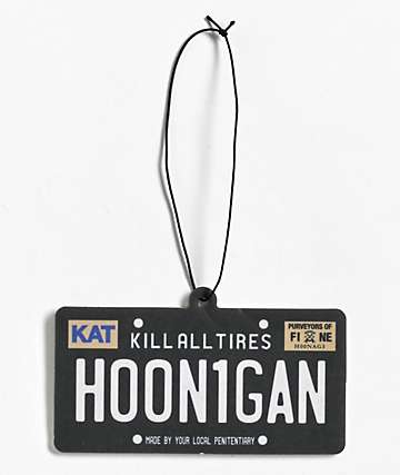 Hoonigan Black License Plate | Zumiez