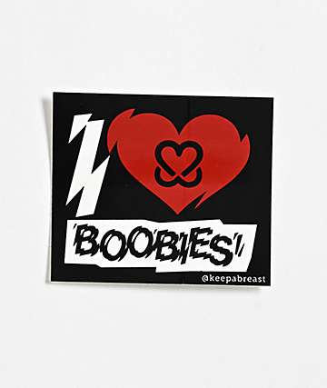 Keep A Breast Foundation I Heart Boobies White, Black & Red Bracelet ...