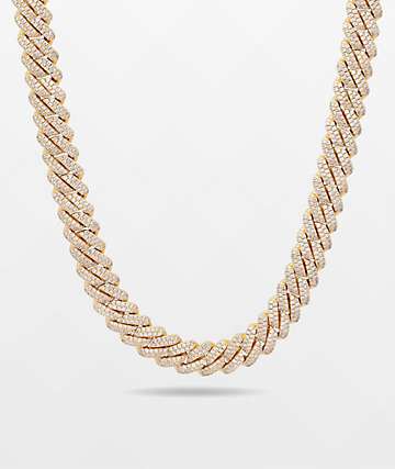 King Ice Hockey Mask 20" Gold Necklace | Zumiez