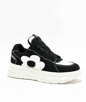 Koi Mary Janes Black & Pearl Platform Shoes | Zumiez