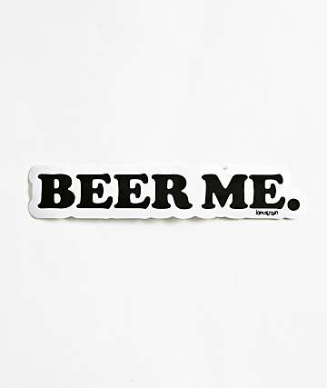 Lamebrain Beer Me Sticker