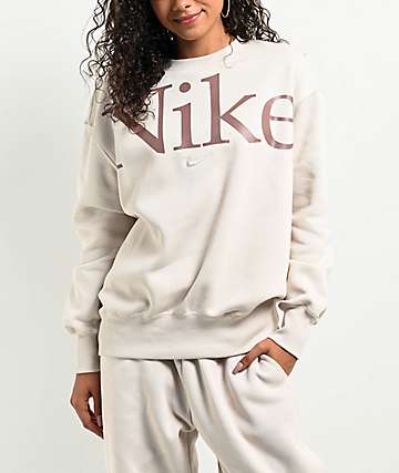 Nike Sportswear Phoenix Black Fleece Crewneck Sweatshirt | Zumiez