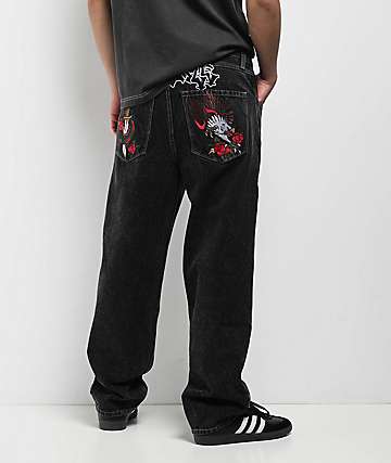Ninth Hall Ambush Black 3D Cargo Pants Zumiez